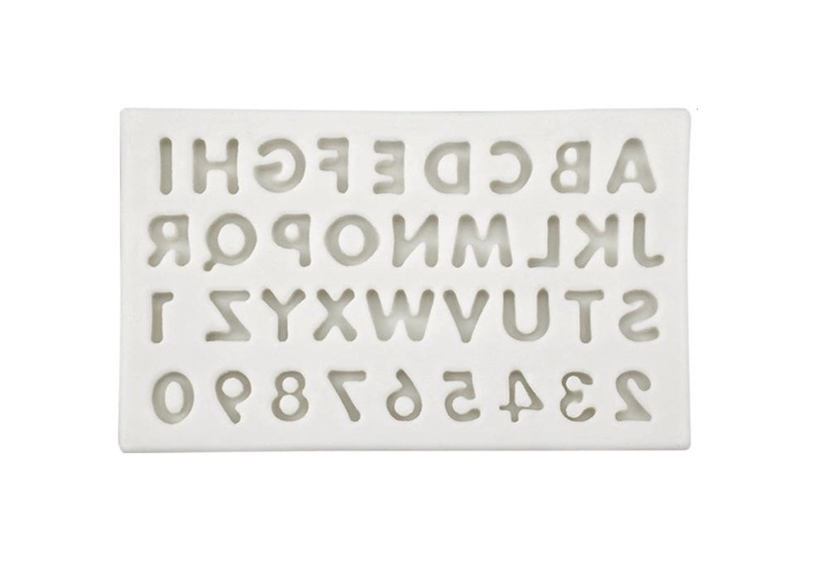 Classic Mini Letters & Numbers Mold – Cake Cosmetix Inc